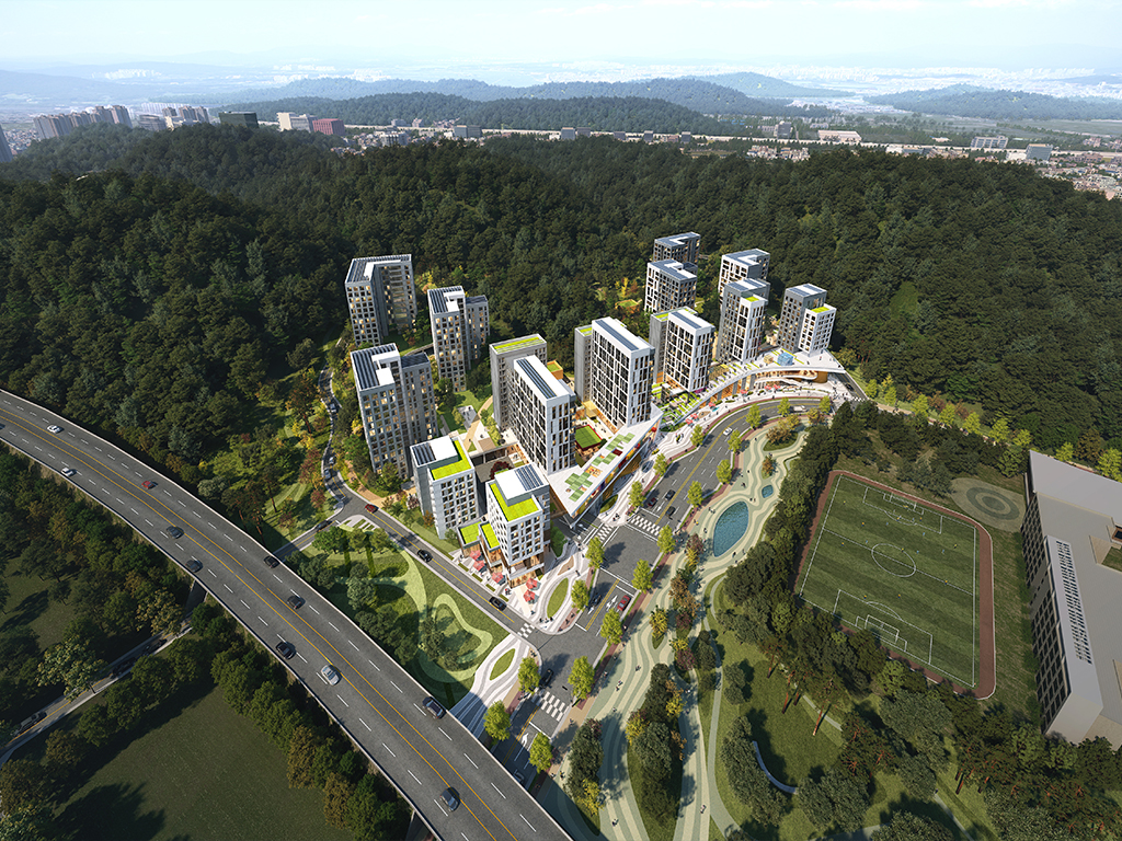 성남복정1 A-1BL, A-2BL 및 A-3BL 아파트 > Projects | HK건축사사무소