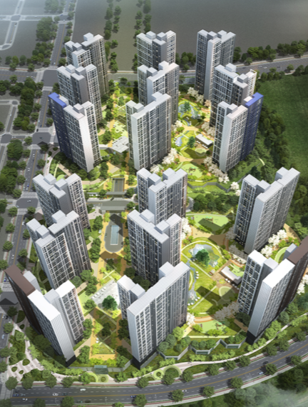 아산 탕정지구 도시개발구역 A4BL 아파트 > Projects | HK건축사사무소